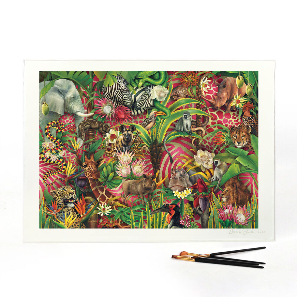 African Jungle Signed Print - A3 | Whimsical Collection