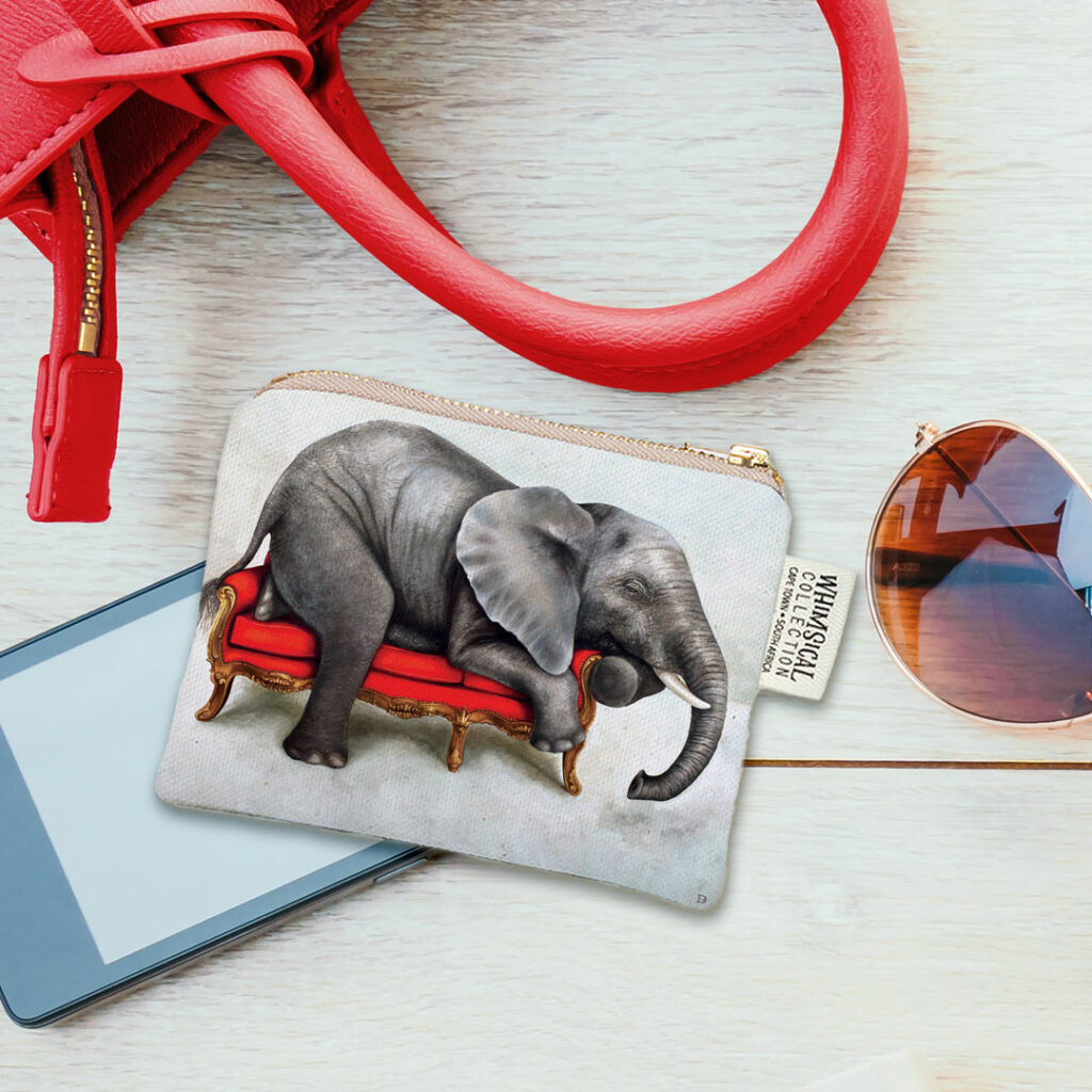 Elephant at Leisure Coin Purse | Whimsical Collection