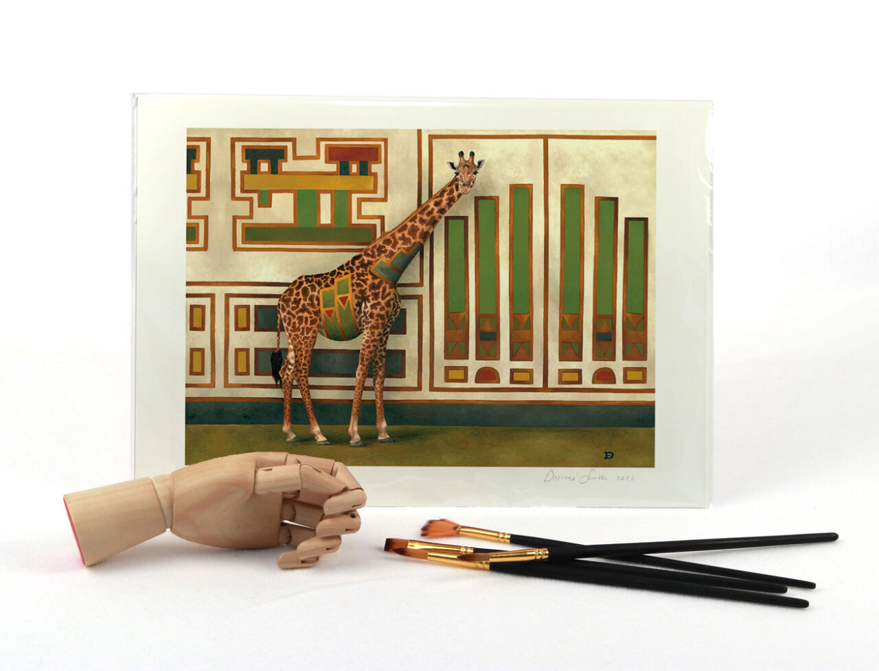Giraffe Ndebele Signed Print - A4 | Whimsical Collection