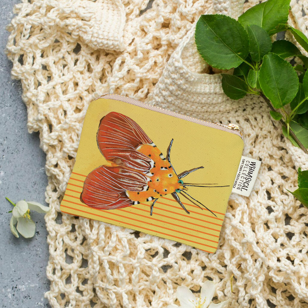 Specious Tiger Moth 2 Coin Purse | Whimsical Collection